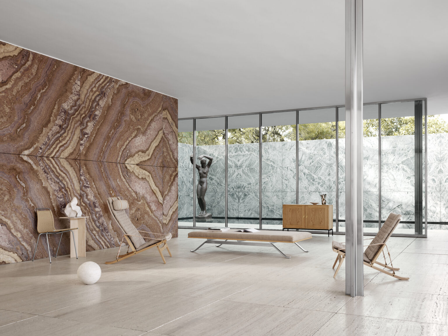 TK8 Daybed von Carl Hansen & Søn in Leinen: Ein Hauch von Eleganz für ...